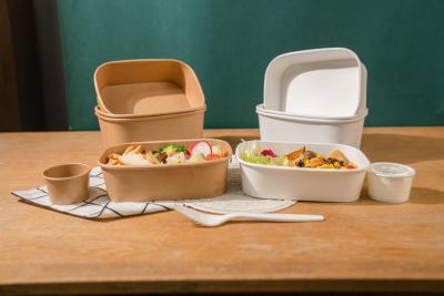China Double Wall Paper Food Bowls Recyclable BPA-Free For Eco-Friendly Packaging for sale