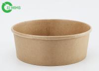 China 50oz Disposable Kraft Paper Bowl Take Out Custom Logo Printed Soup Salad Porridge Noodles Dessert Bowl for sale