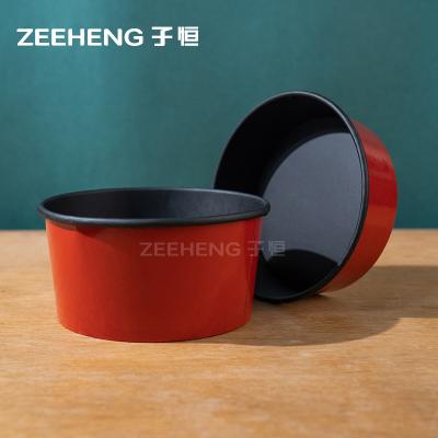 China USA Market Hot and Cold Foods Red Paper Bowls for All Types of Occasions for sale
