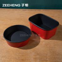 China Disposable Paper Bowls With Lids For USA Market Black / Red Convenient And Practical for sale