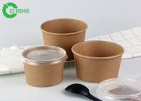 China 16oz Disposable Take Away Flexo Printing Waterproof Kraft Paper Soup Bowls for sale