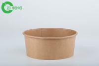 China Biodegradable Kraft Paper Bowls 32oz Take Away Durable Food Container For Salad for sale