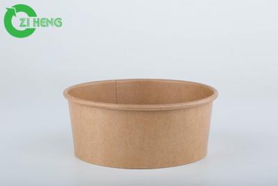 China Biodegradable Kraft Paper Bowls 32oz Take Away Durable Food Container For Salad for sale