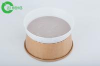 China Microwave White Disposable Divided Plastic Plates 2 Compartment Round Shape for sale