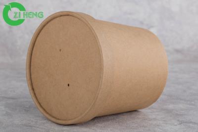 China Custom Printed 16 Oz Coffee Cups With Lids Leakproof Double PE Coating for sale