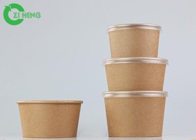 China Disposable Noodle Packaging 8oz 12oz 16oz Custom Logo Printed Kraft Paper Soup Bowl for sale