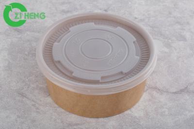 China Environmental Friendly Round Kraft Paper Disposable Takeaway 1100ml Salad Bowls for sale