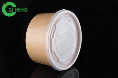 China Environmentally Friendly Take Away Custom Logo Printed Disposable 400ml Kraft Paper Fruit Bowl for sale