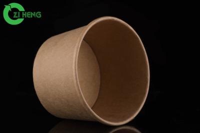 China Oil Free Pasta 335 Gsm Kraft Paper Bowls Takeaway 36 Oz CE Certificate for sale