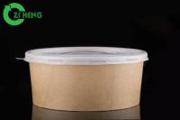 China Moisture Resistant Large Paper Dessert Bowls Flexo Printing Logo For Hotel for sale