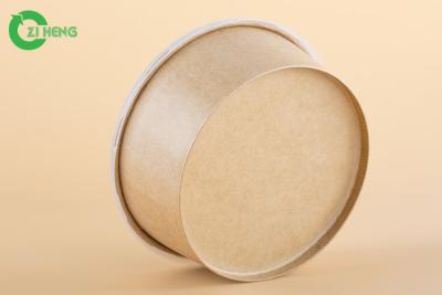 China Leak Proof Brown Paper Food Bowls Strong Sturdy Recyclable 42 Oz ISO Certificate for sale