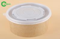 China Non Absorbent Surface Paper Food Bowls Kraft 50 Oz For Take Out Food Order for sale