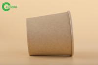 China Water Based Kraft Paper Food Bowls Ink Flexo Microwavable Paper 16oz For Soup for sale