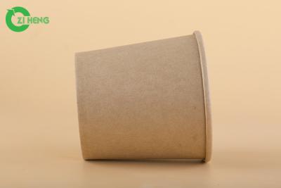 China Water Based Kraft Paper Food Bowls Ink Flexo Microwavable Paper 16oz For Soup for sale
