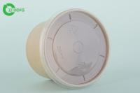 China 500 ML Brown Disposable Paper Bowls With Lids Flexo Printing FDA Certificate for sale