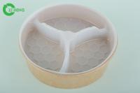 China Bright Disposable Divided Plastic Plates No Leakage Diameter 160mm Height 25mm for sale