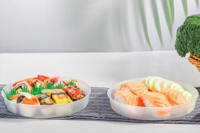 China Sturdy Disposable Divided Plastic Plates Economical Party Compartment Tray for sale