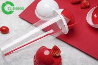 China Reusable Milkshake Clear Plastic Cups With Lids Strong Sturdy Crack Resistance for sale