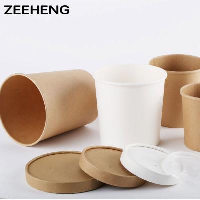 China Kraft Soup Cups Recyclable Yes 4oz/6oz/8oz/12oz/16oz High Quality for sale