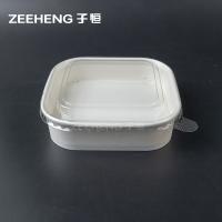 China ZEEHENG Square Salad Paper Bowls With Lids1200ml for sale