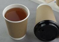 China Non - Toxic Double Layer Takeaway Paper Coffee Cups , Disposable Paper Cups for sale