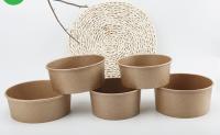 China Microwavable Customised Kraft Paper Bowls , Small Paper Bowls With Lids for sale