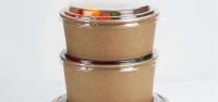 China Alternative Brown Kraft Salad Hot Food Disposable Paper Bowls With Lids for sale
