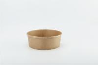 China Brown Customized Takeaway Kraft Paper Bowls , Recyclable Paper Salad Bowls for sale