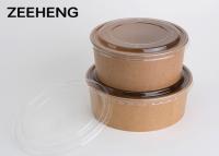 China Compostable Deep Disposable Pla Coating Mini Paper Bowls With Lids , No Deformation for sale