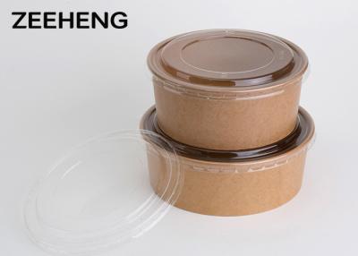China Compostable Deep Disposable Pla Coating Mini Paper Bowls With Lids , No Deformation for sale