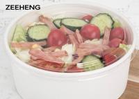 China 32oz 1000ml Microwavable White Paper Soup Or Ice Cream Bowl Waterproof for sale