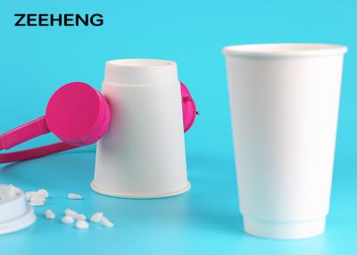 China White Double Wall Paper Coffee To Go Cups High Class Disposable 12oz 400ml for sale