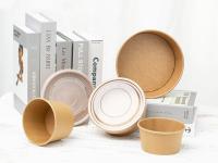 China 32oz Kraft Paper Bowl Oil Proof For Restaurant for sale