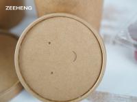 China Kraft Paper Lids with PE coating White / kraft Color for sale