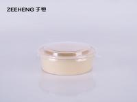 China 750ml Bamboo Paper Takeaway Salad Bowls With Lids for sale