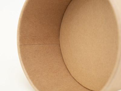 China Food Gade 750ml Plastic Free Kraft Paper Salad Bowls With PET Lids for sale