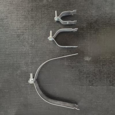 China Galvanized Iron Metal Pipe Unistrut Conduit Hanger Electrical EMT Conduit Clamp for sale