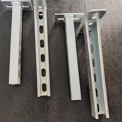 China Sturdy Electro Galvanized Metal Slotted Channel Swing Arm For Construction Mounting System for sale
