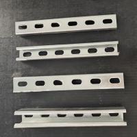 China Zinc Alloy Galvanized Slotted Unistrut Channel C Strut Channel 3m / 6m for sale