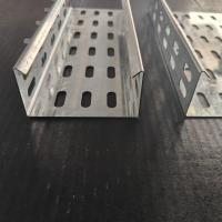 China OEM Galvanized Special Shaped Groove Slotted C Channel For Cable Tray Installation for sale