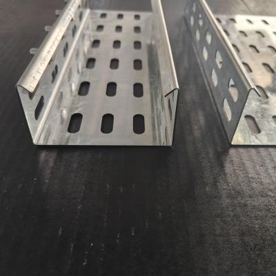 China OEM Galvanized Special Shaped Groove Slotted C Channel For Cable Tray Installation for sale