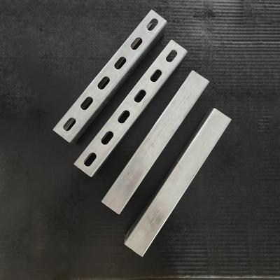 China Pre Galvanized Round Corner 41x41 Slotted Channel Q235 Carbon Steel for sale