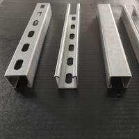 China Construction Support Unistrut 41x41 Slotted Channel Pre Galvanized C Profile Steel With Rounded Corner for sale