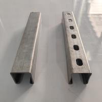 China Q235 Carbon Steel 41x41 Slotted Channel Cold Rolled With Rounded Edge for sale