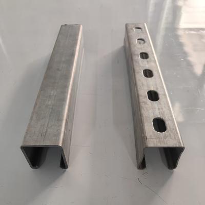 China Q235 Carbon Steel 41x41 Slotted Channel Cold Rolled With Rounded Edge for sale