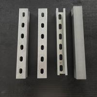 China 2m 3m 6m 41x41 Slotted Channel With Square Edge & Stiffener For Strut System for sale