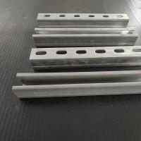 China 2m 3m 6m 41x41 Slotted Channel With Square Edge & Stiffener For Strut System for sale
