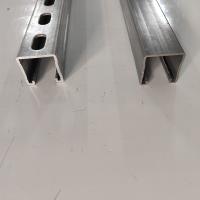 China Square Corner C Channel Steel 41x41 Unistrut Channel Custom Cut Length for sale