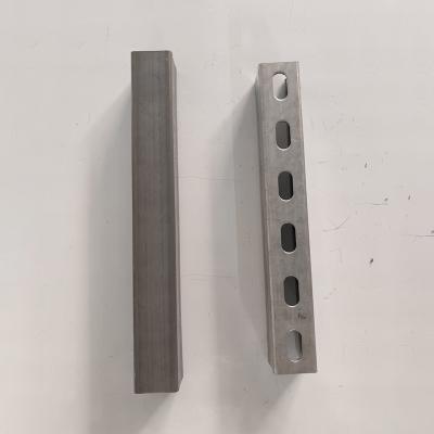 China Square Edge Slotted Channel 41x41 Pre Galvanized For Construction Support System for sale