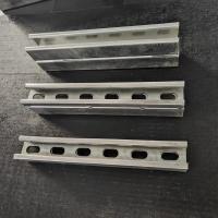 China Heavy Duty Hot Dip Galvanized C Channel 41x41mm Slotted Perforated for sale